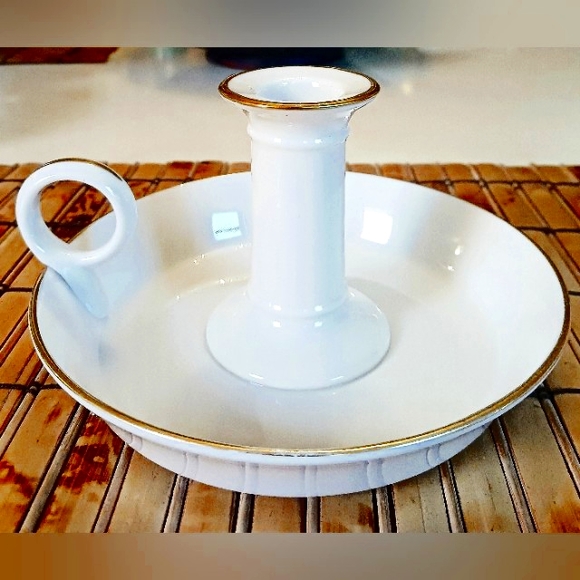 Lenox | Accents | Vintage Porcelain Chamberstick Candlestick Holder By ...